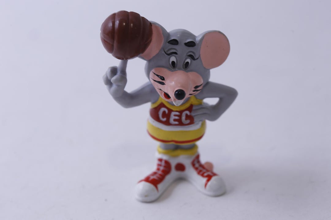 Chuck E Cheese, Basketball Player, PVC Figure, Limited Edition, Toy ...