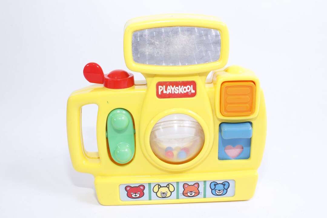 Playschool, 1989, Baby Toy Camera, Yellow, Buttons, Activity Toy ...
