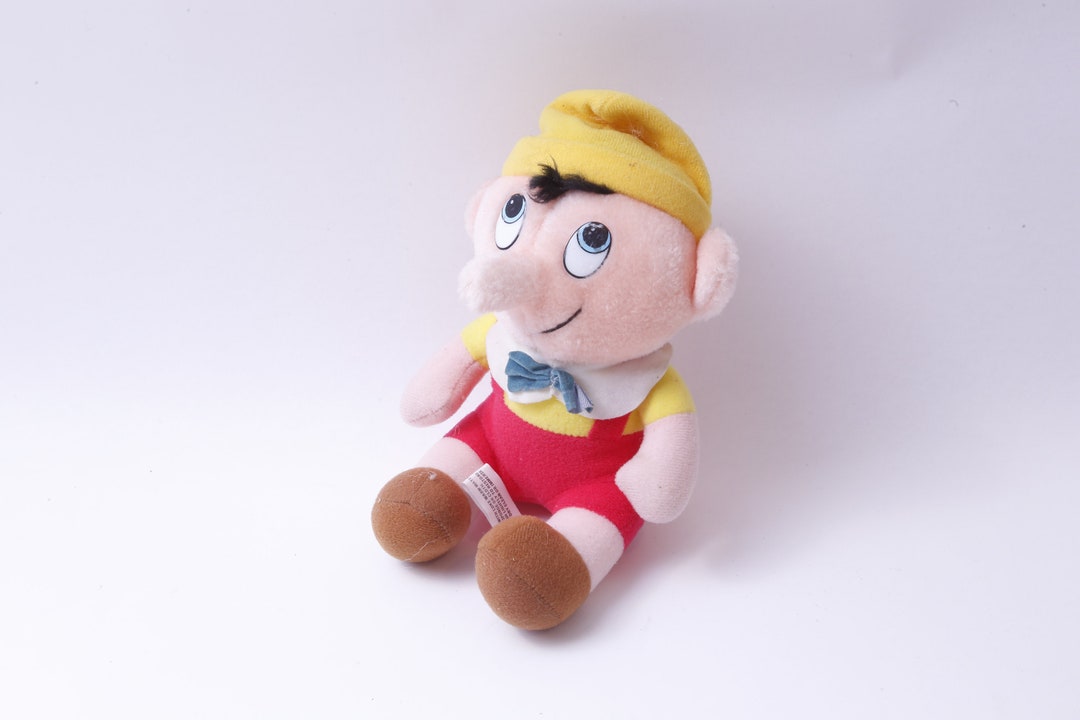 Disney, Pinocchio, Boy, Sitting, 7 1/2", Soft, Plush, Toy, Figure ...