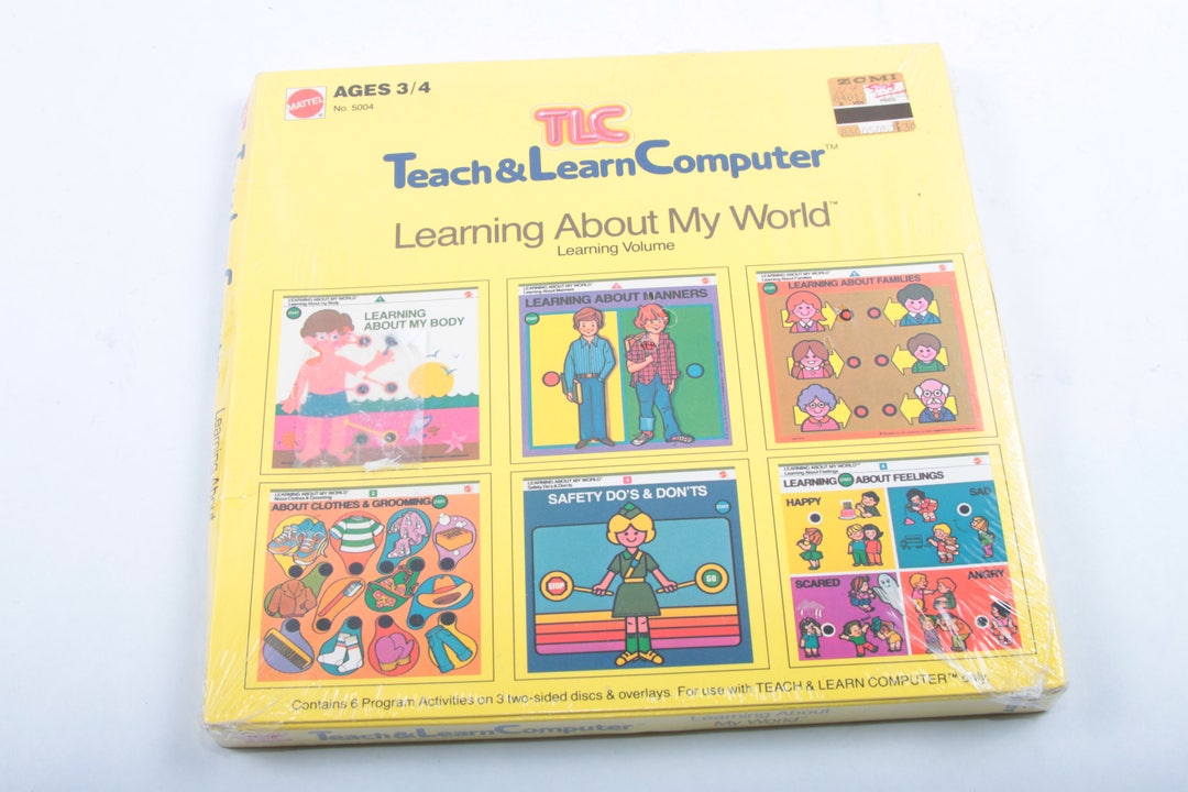 Teach & Learn Computer Mattel TLC Vintage Teaching Tool Cards MIP ...