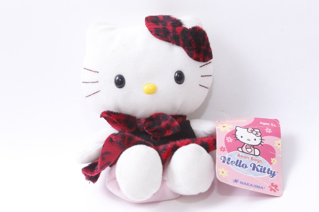 2003 Sanrio, Hello Kitty, Bean Bags, Nakajima, Dressed, Toy, 6", Figure ...