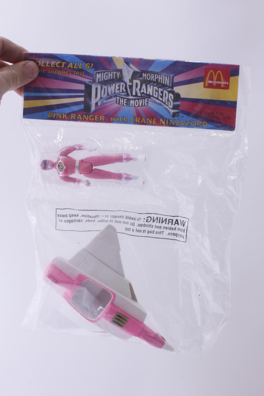 Mcdonald's, Mighty Morphin Power Rangers, Pink Ranger With Crane ...