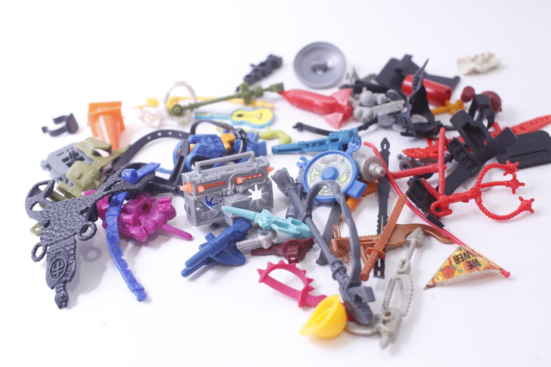 Vintage Toy Weapons Set, GI Joe, TMNT Action Figures Accessories ...