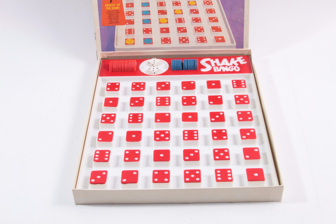 Vintage Shake Bingo Game Complete 1960s 1970s the Pink Room - Etsy