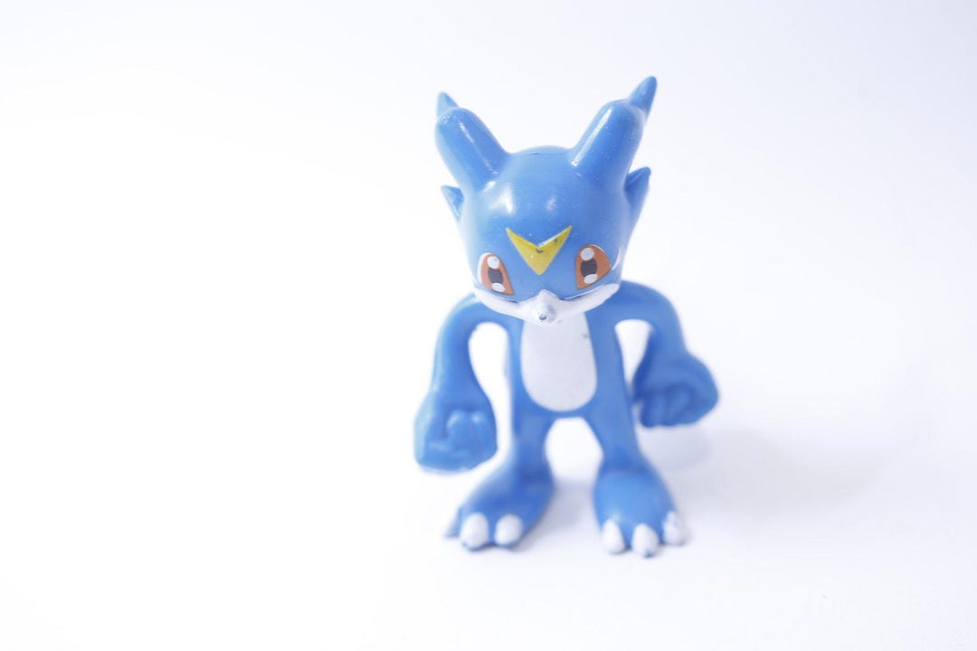 Digimon, Veemon, PVC Figure, Japan, Fantasy, Digital Monsters, Vintage ...
