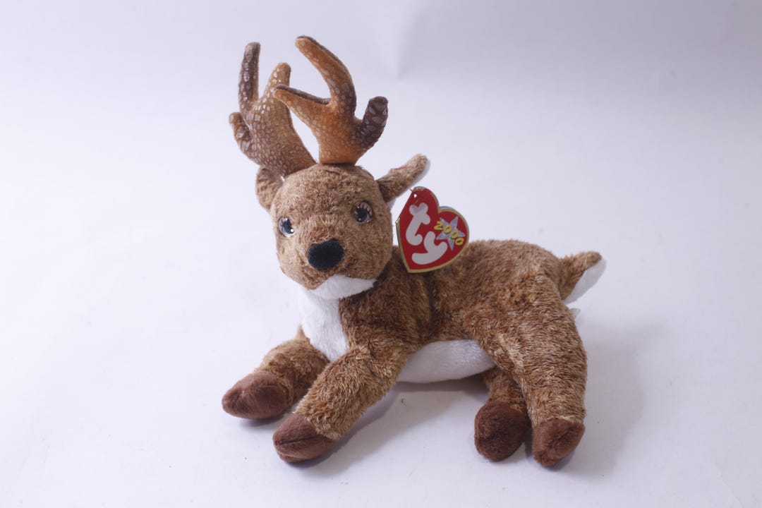 Ty Beanie Babies, 2000, Roxie the Reindeer, Christmas, Soft Toy ...