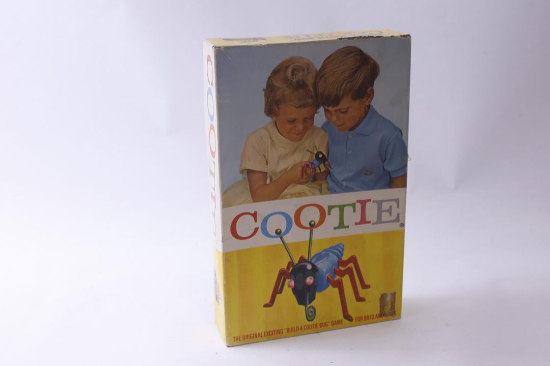 1960s Cootie, the Original Build A Cootie Bug Game, Schaper, Animal ...