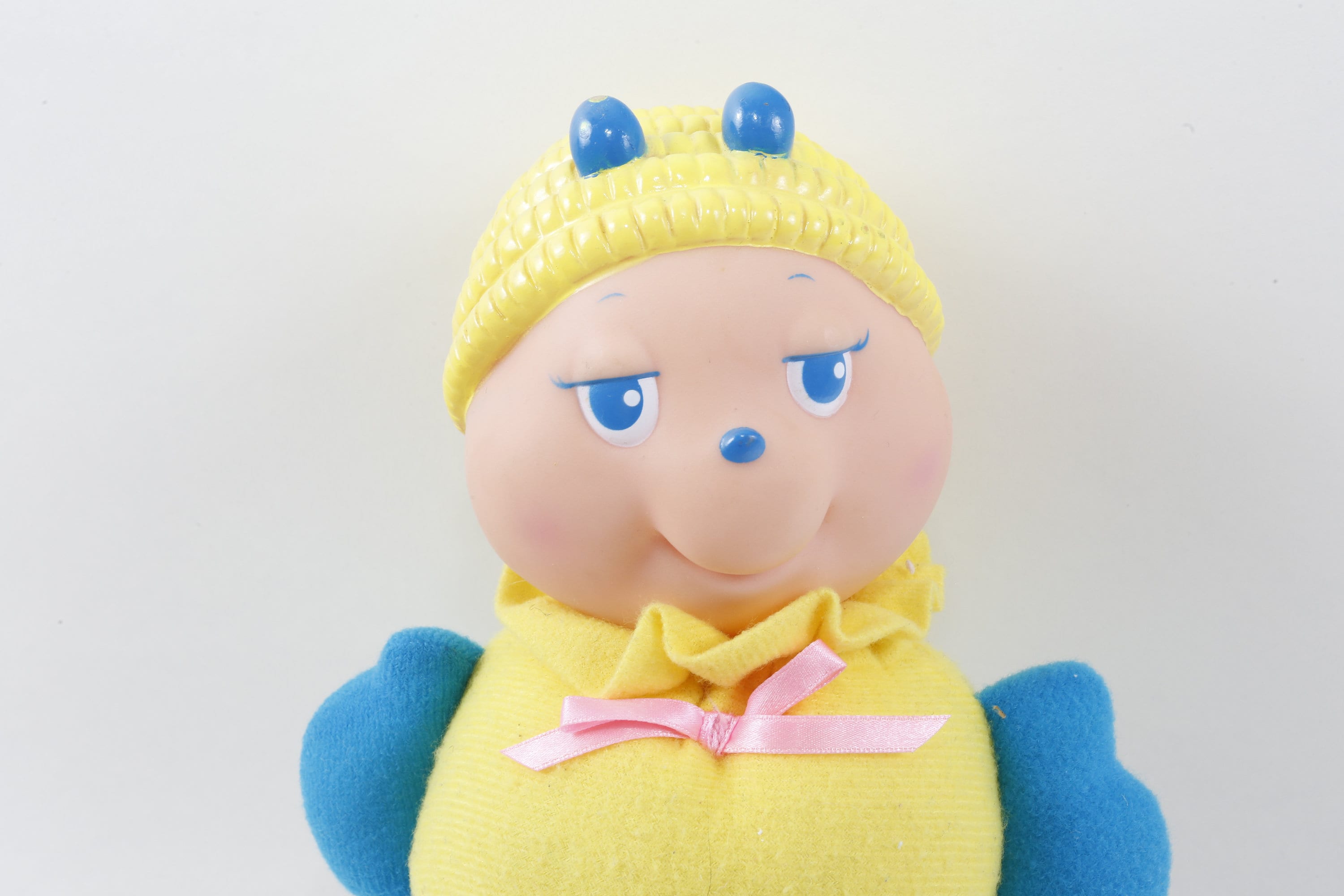 Shelcore Gloworm Vintage Yellow Blue Soft Plush Toy Animal - Etsy España