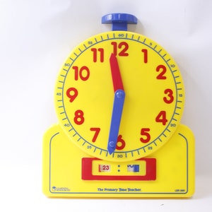 Yellow Toy Clock, the Primary Time Teacher, Learning Resources, 15 ...