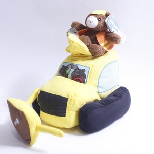Gund, Plush Bulldozer With Teddy Bear, Lights and Sound, Toy, Soft Toy ...
