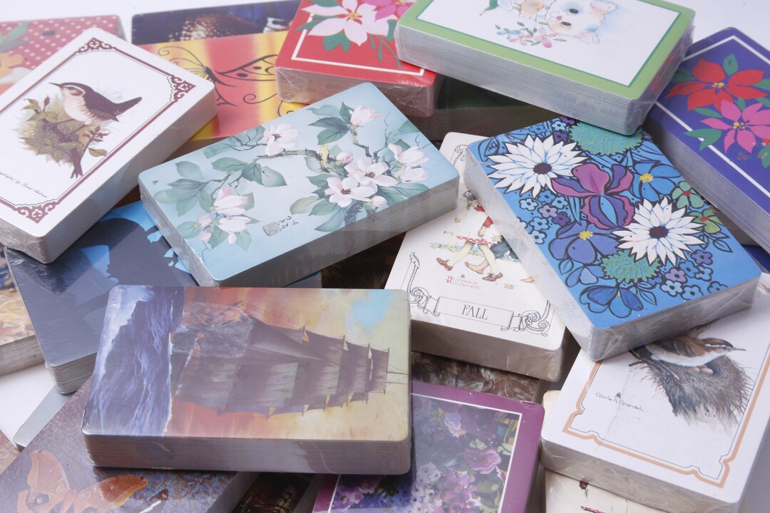 Vintage, 1970s, Playing Cards, Sealed, Decks, PICK Your Own, Flowers ...