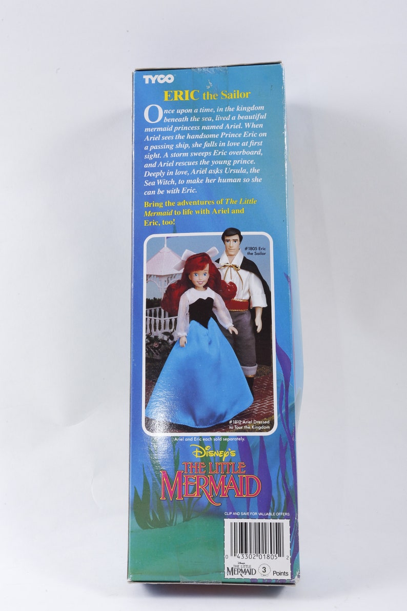 Vintage Disney's the Little Mermaid Price Eric Toy Doll - Etsy