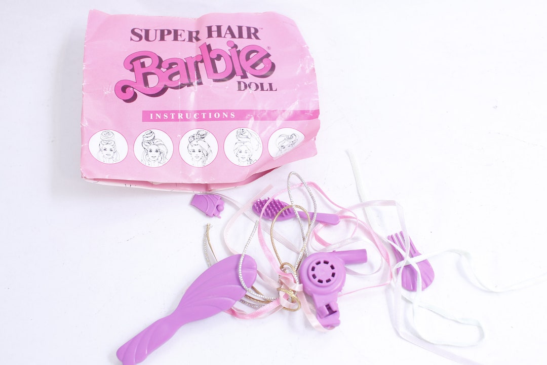 Barbie, Super Hair Accessories Set, Lavender, Doll Clothing, Doll ...