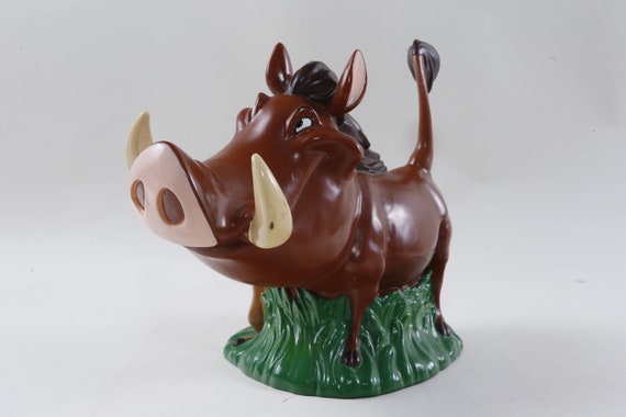 Timon & Pumba Lion King Piggy Bank Figure Statue Disney Home | Etsy