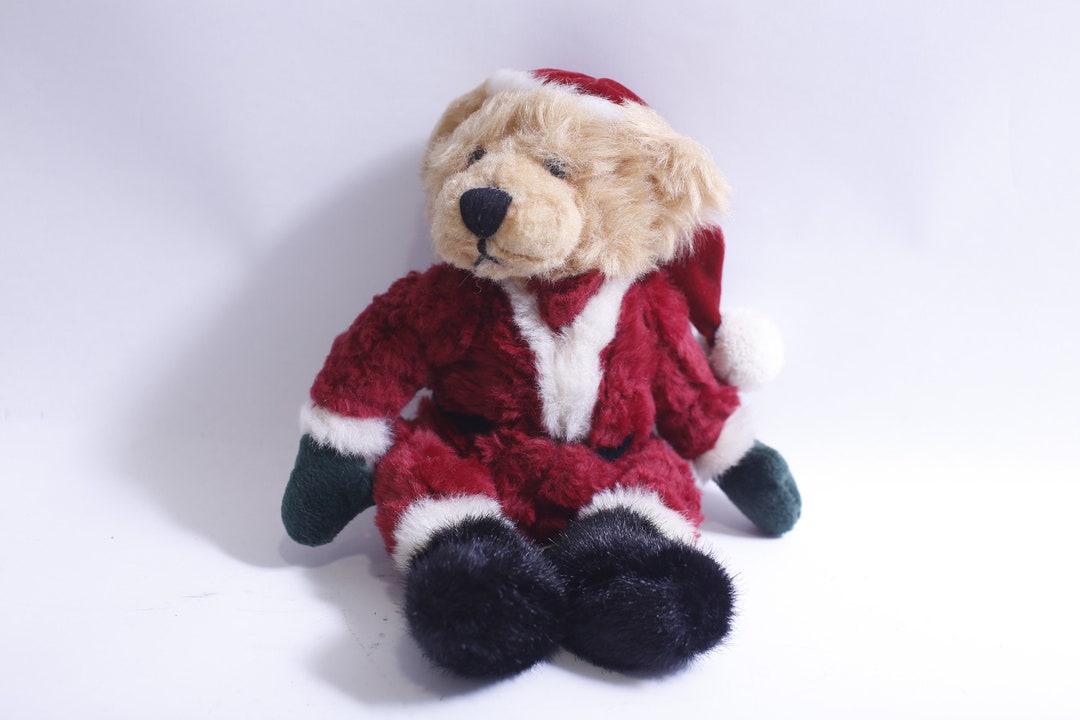Russ Berry, Kris-bear, Santa Claus, Teddy Bear, Plush, Red Furry Outfit ...