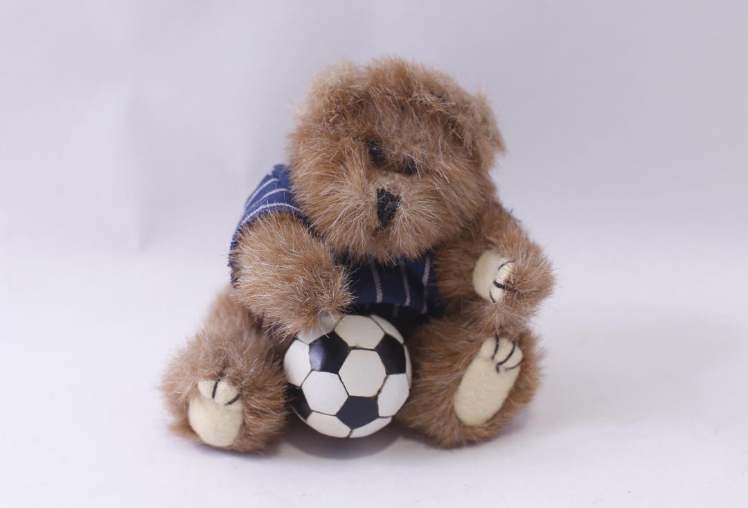 Boyd’s Bears Cute Teddy Bear With Soccer Ball, Plush Toy, Stuffed ...