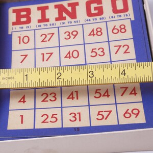 Bingo, Board Game, Embossed Number Pieces, Wooden Pieces, Cards ...