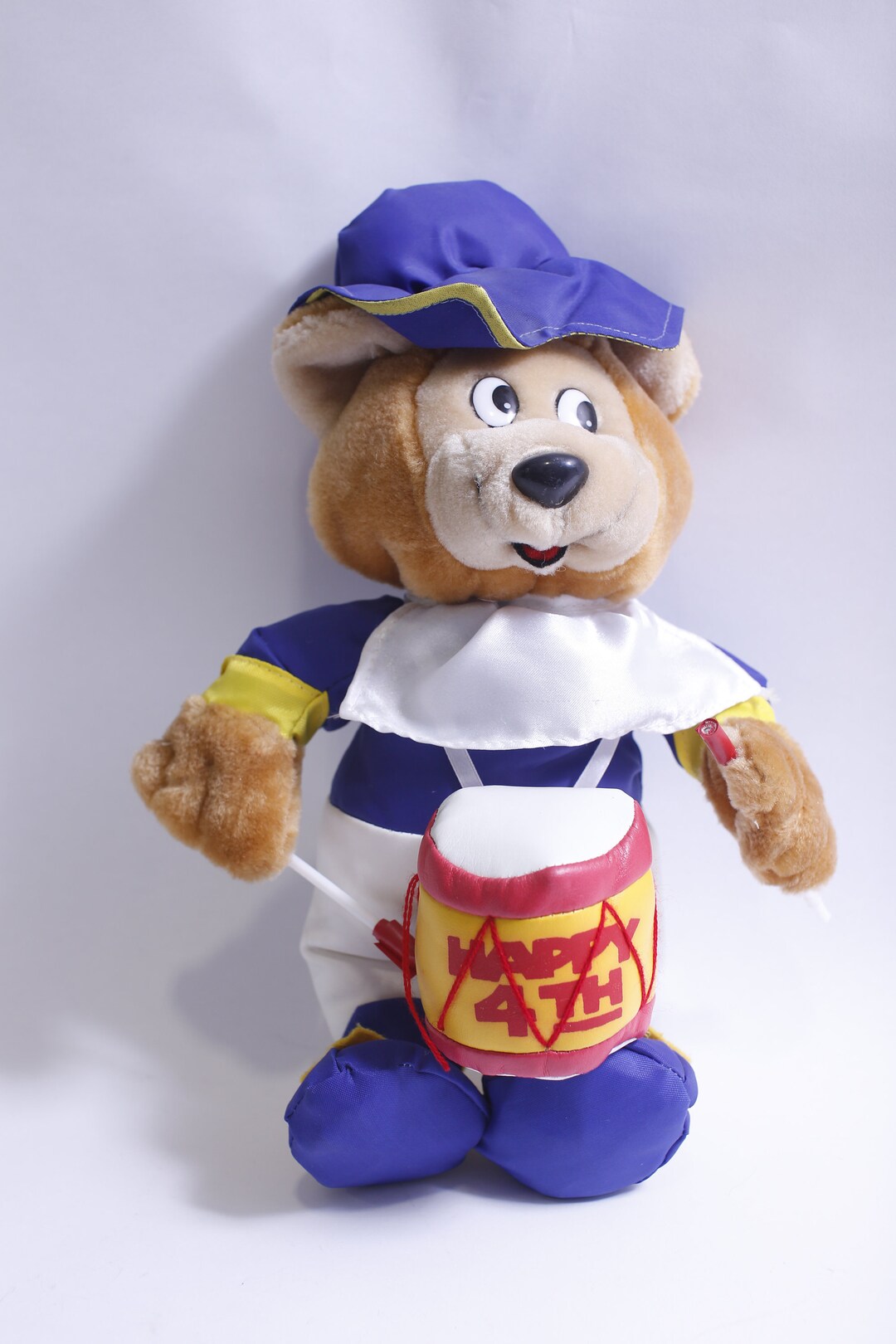 Happy 4th, Teddy Bear With a Drum, Plush, 13", Adorable, Soft Toy ...