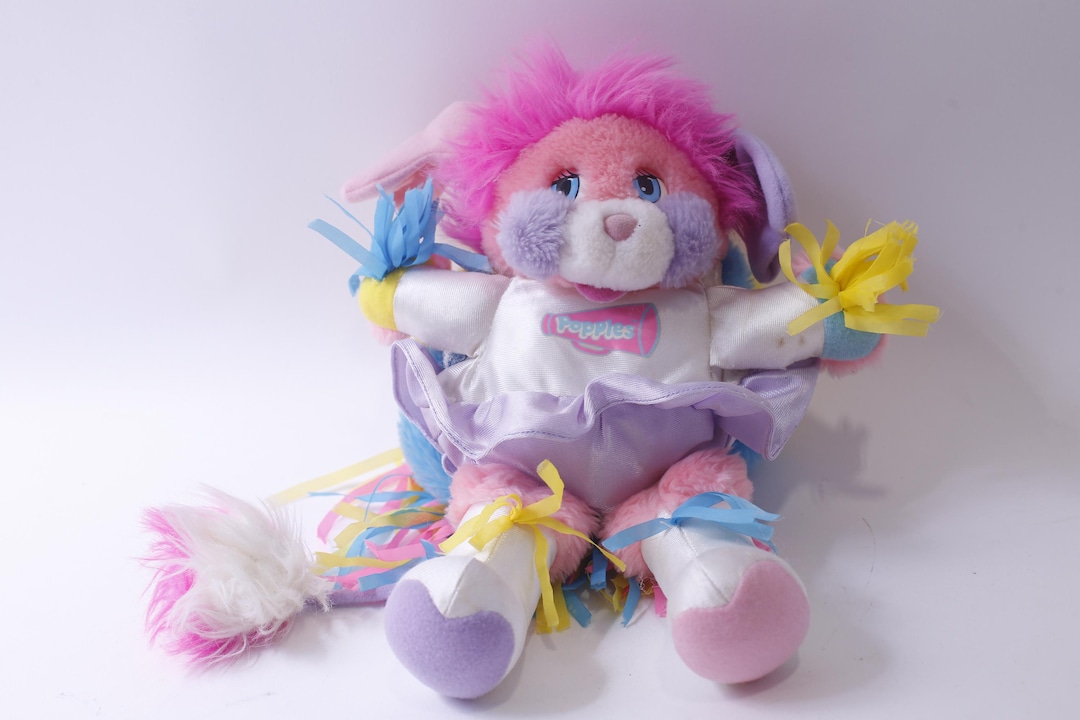 Popples, Cheerleader Pom Pom, Plush, 1980s, Those Characters From ...