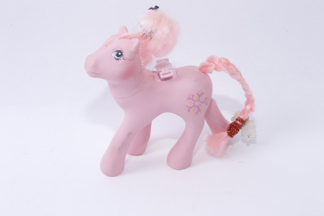 Hasbro, My Little Pony, Honeysuckle, Flutter Ponies, 1986, Pink Body ...