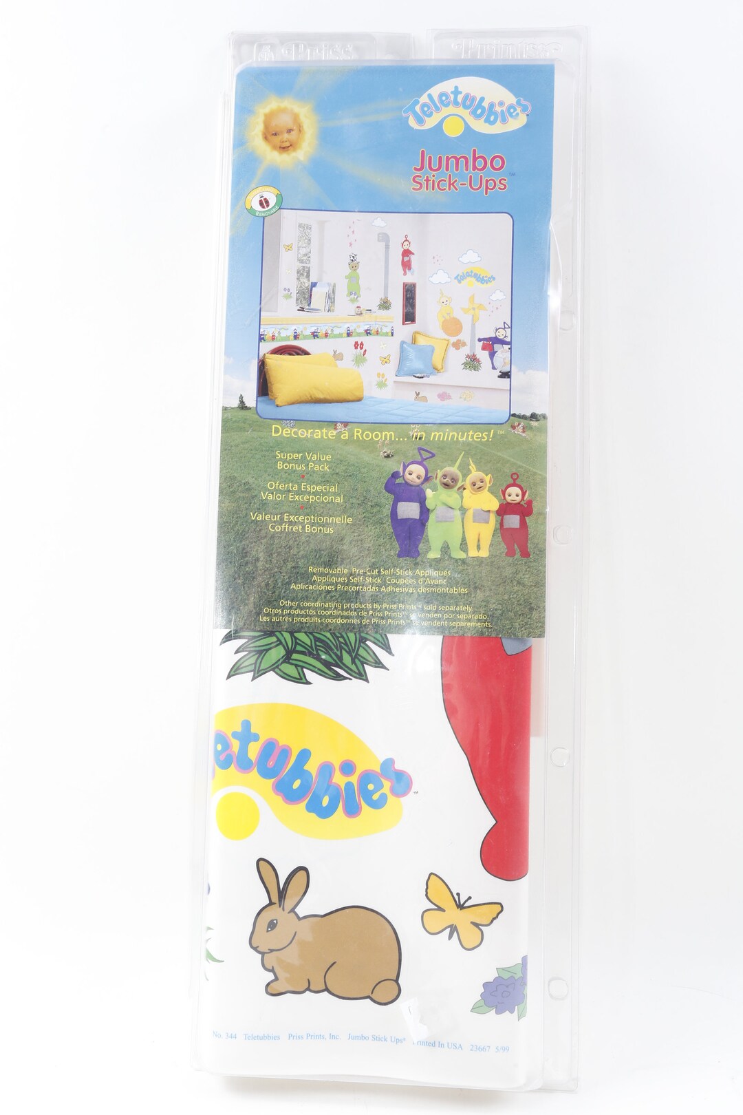 Vintage Priss Prints Teletubbies Jumbo Stick-ups Appliques Home ...