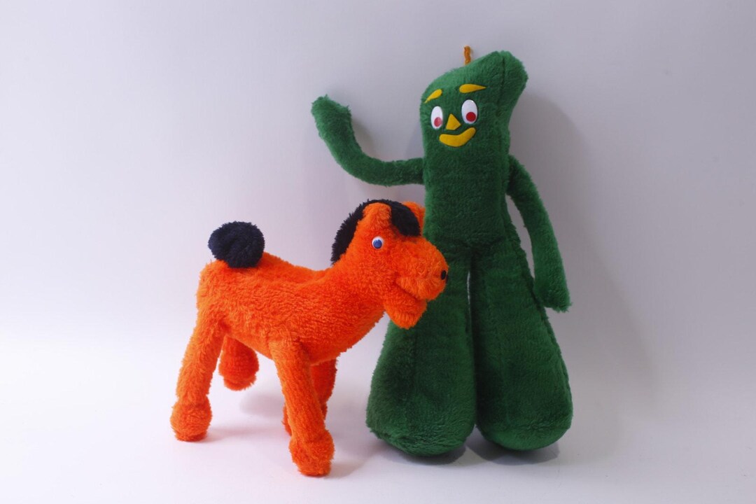Gumby and Pokey the Pony, Plush, Ace Novelty, Vintage, Stuffed Animal ...