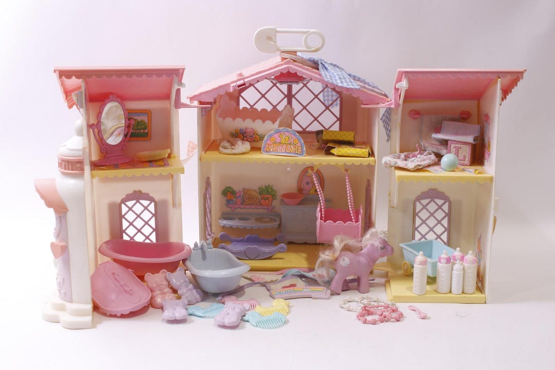 1980s, My Little Pony, Lullabye Nursery, Playset, Folding, Toy ...