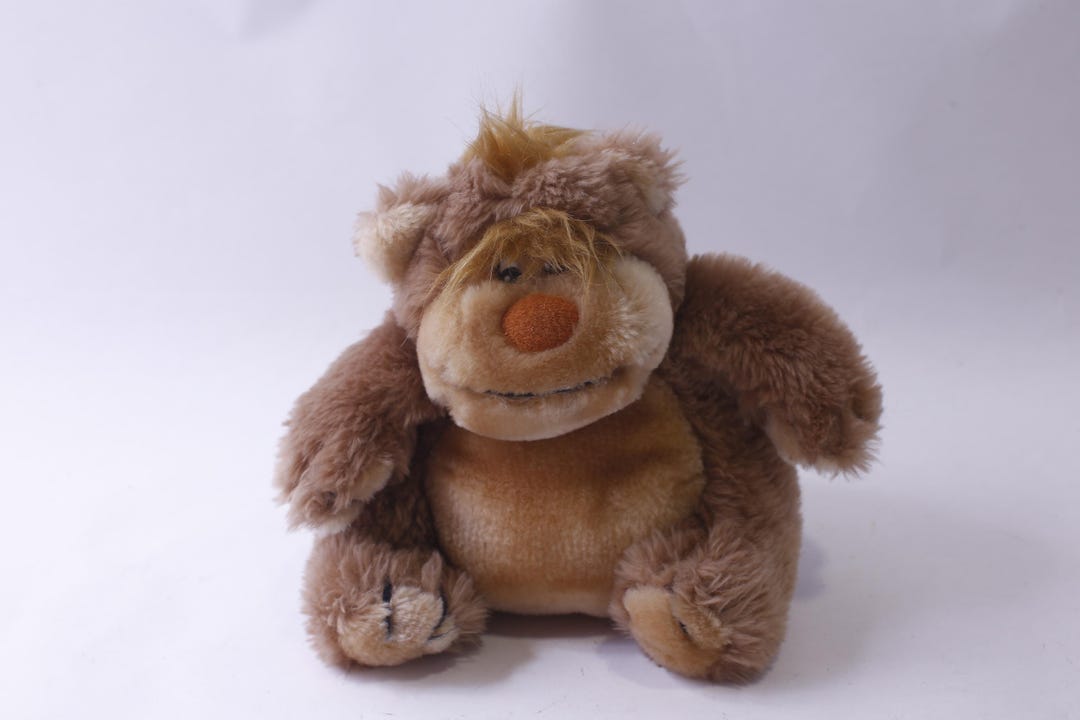 Egbert Baby, Brown Plush Monkey, 1983, Applause, Wallace Berrie ...