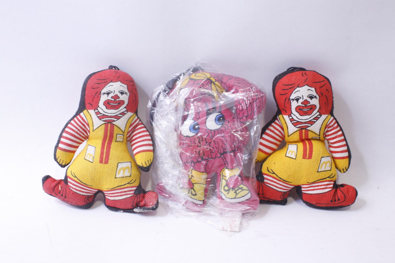 Mcdonald's, Ronald Mcdonald and Fry Girl, Little Plush Toys, Vintage ...