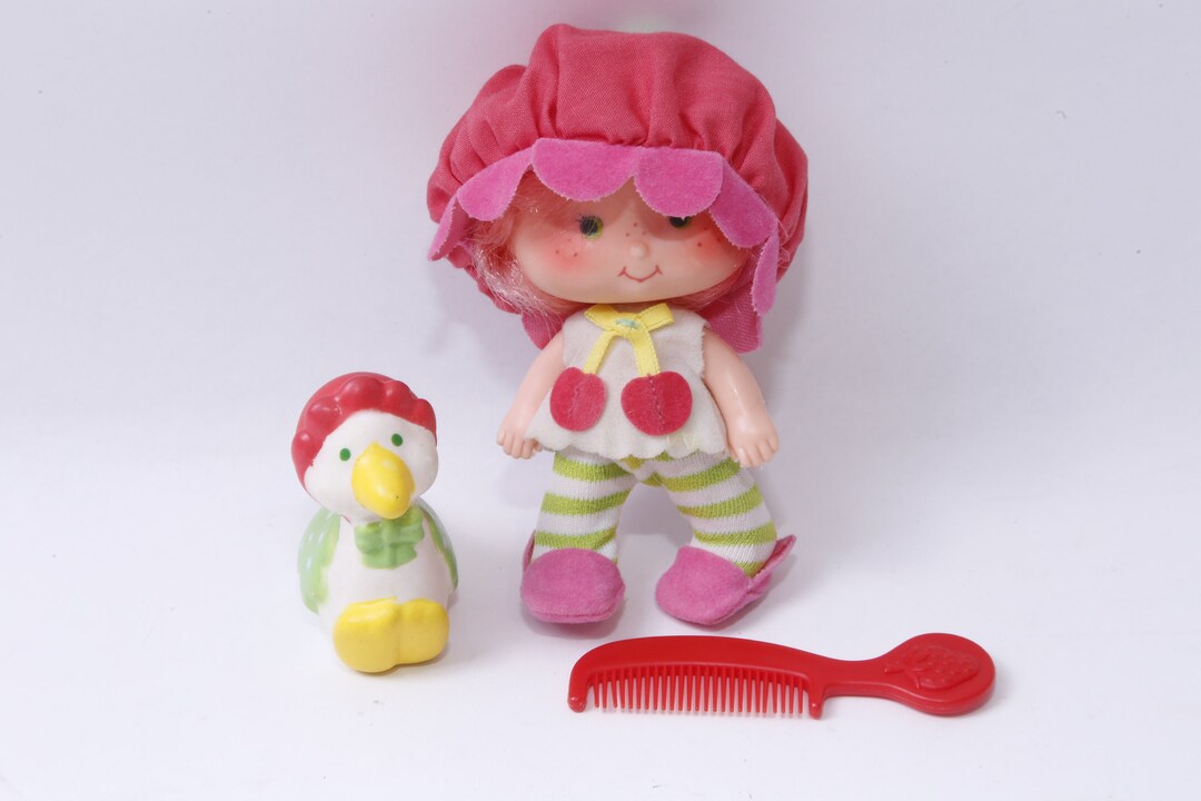 Kenner, Strawberry Shortcake, Cherry Cuddler, Doll, Gooseberry, Pet ...