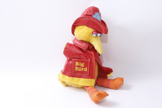 Big Bird Sesame Street Knickerbocker Firefighter Red Suit - Etsy