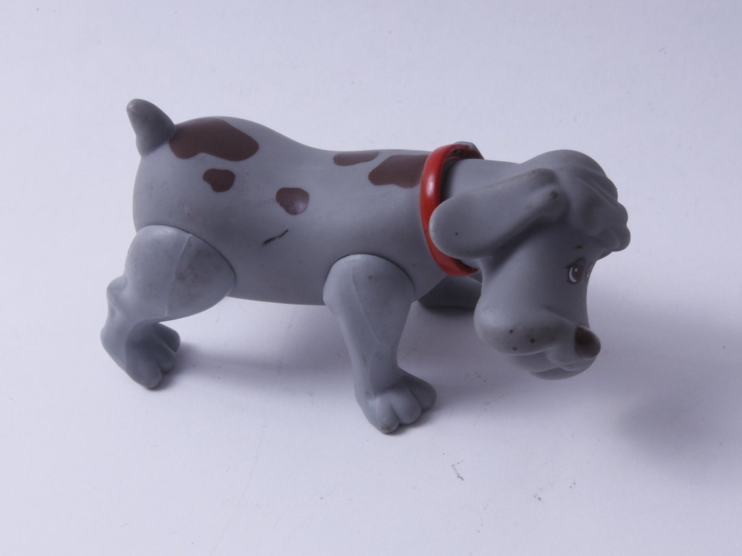 Tonka, Pound Puppies, Gray, Dog, 4, Figure, Poseable, Animal, Miniature ...