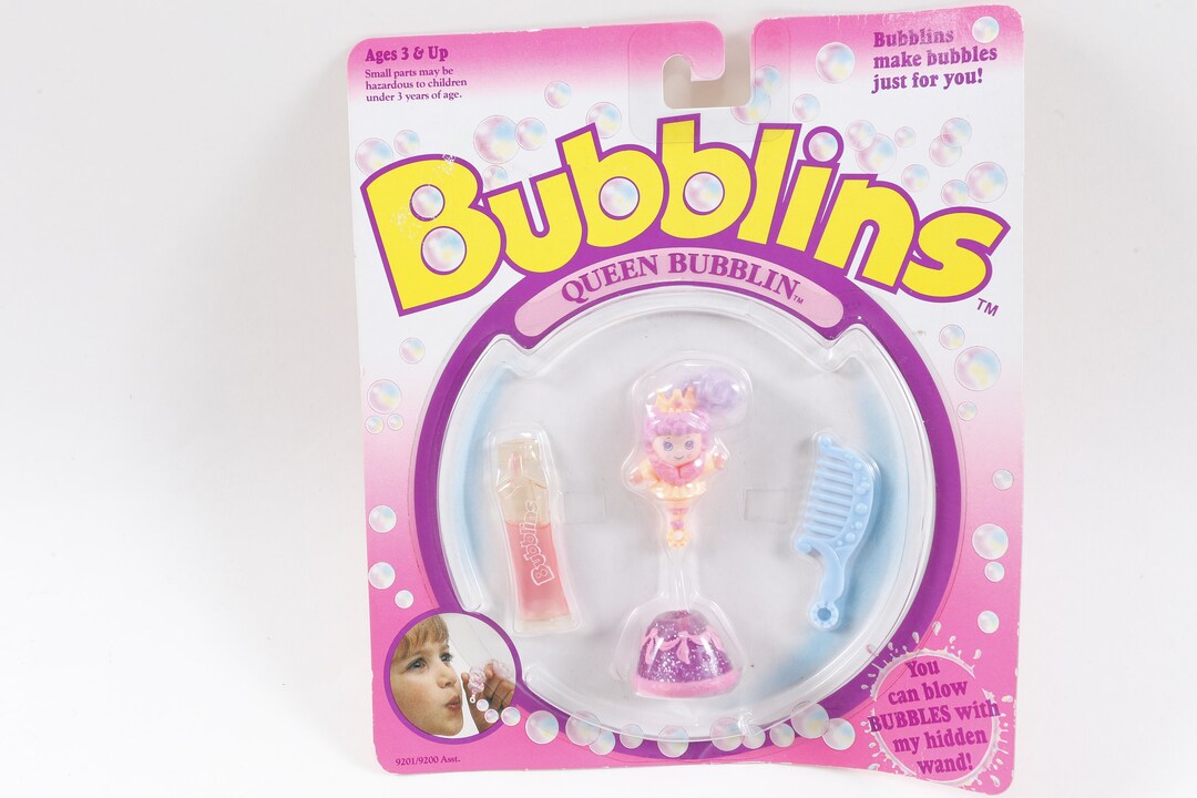 Bubblins Queen Bubblin Little Plastic Toy Set Hasbro Children Vintage ...