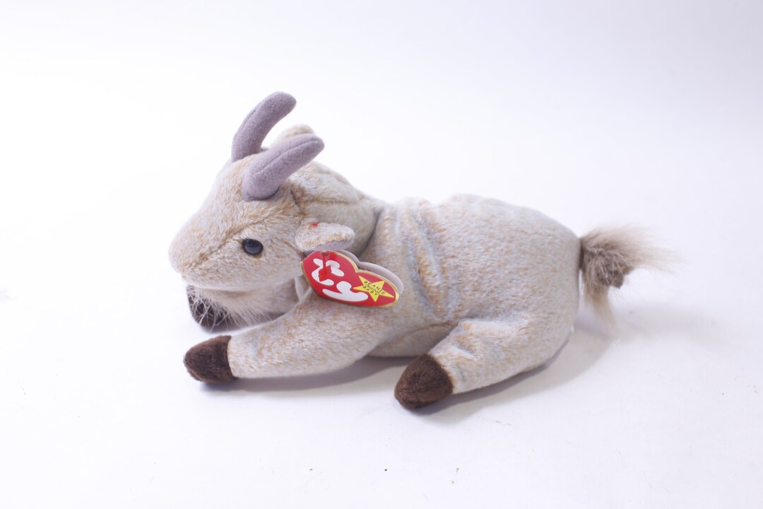 TY Beanie Baby, Goatee, Little Plush Goat, Stuffed Animal, Collectible ...