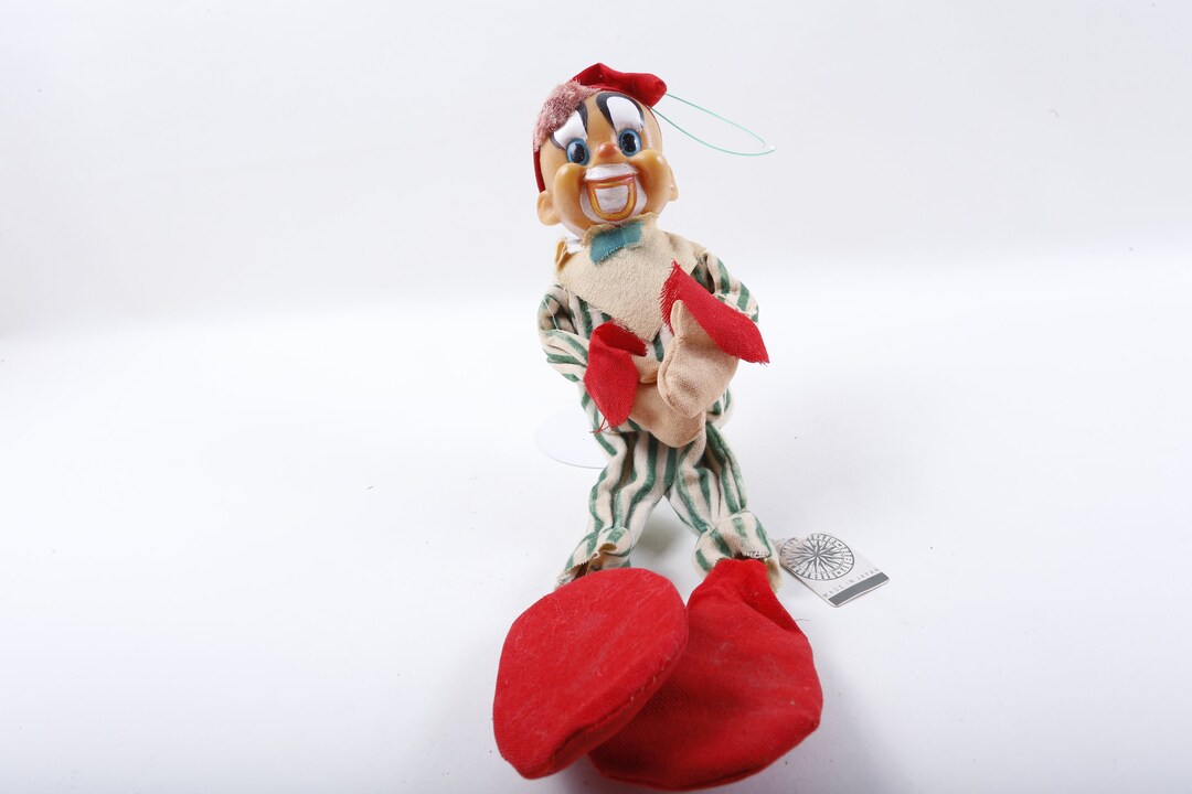 Kamar Rare Prototype Kippy Sample OOAK Hand Made Clown Hanging Toy Doll ...