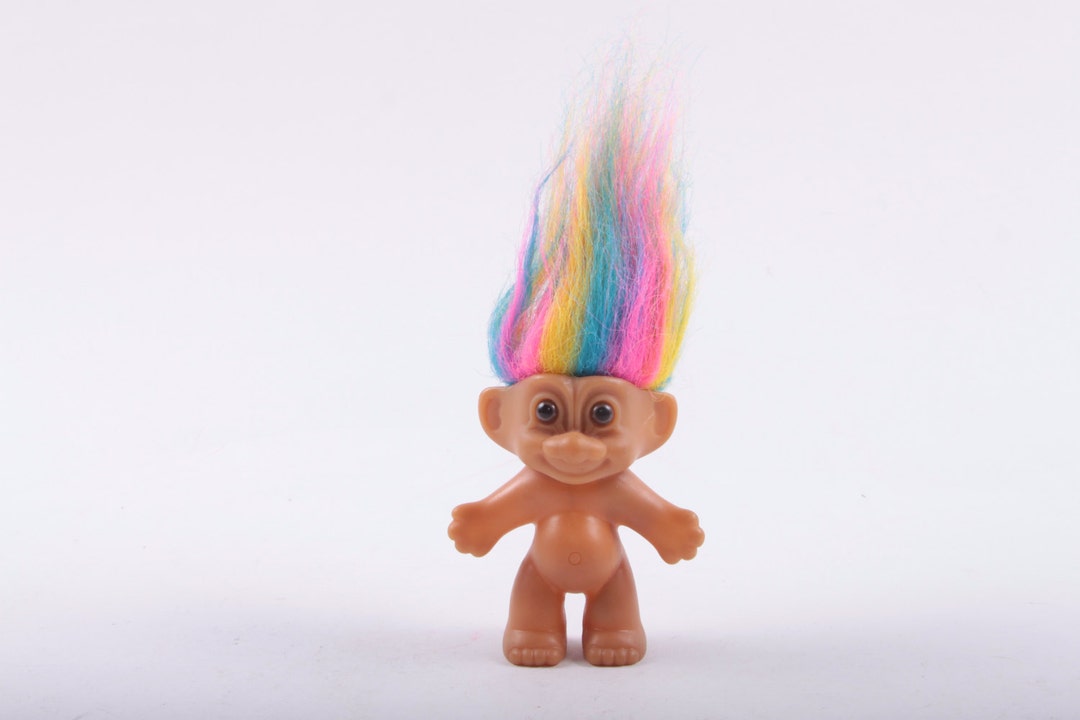 LGBT, Gay, Rainbow Troll, Doll, Three Inch, 3", Russ, Vintage, Toy ...