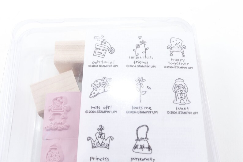 A Little Love, Princess, Friends, Sweet, Happy, Stamp Set, Wooden ...