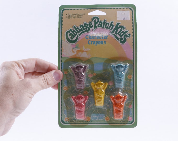 Cabbage Patch Kids, Character Crayons, 5 Colors, Butterfly Originals ...