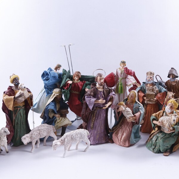 Paper Mache Nativity - Etsy