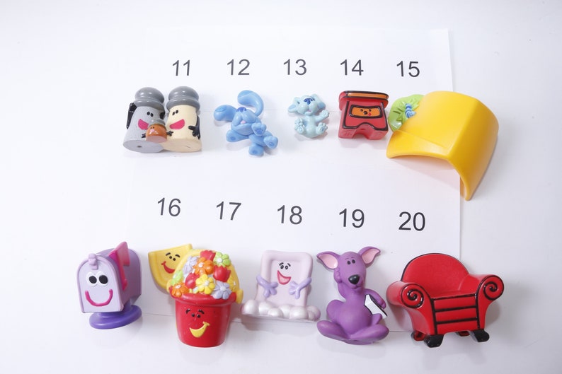 PICK YOUR OWN 1 Vintage Blues Clues Pvc Figures Cake | Etsy UK