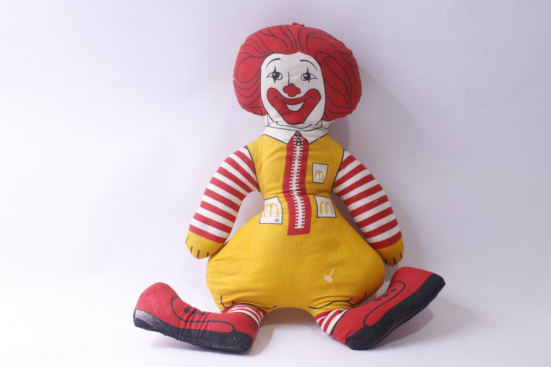 Ronald Mcdonald, Plush Toy, Clown, 14 Inches, Stuffed Figure, Mcdonald ...
