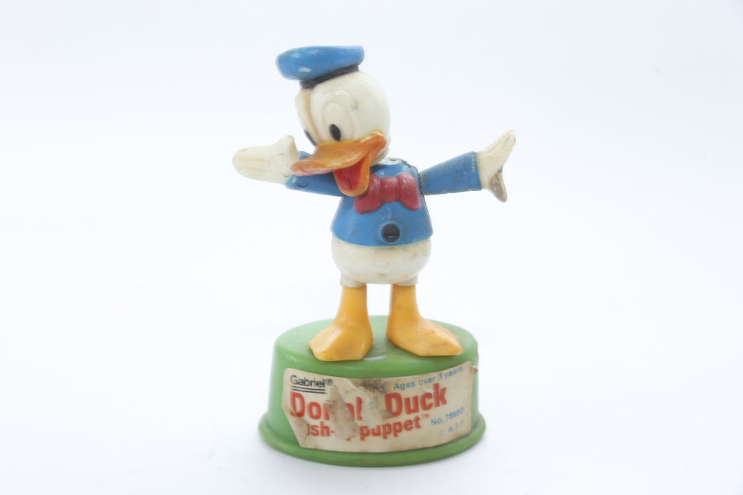 Gabriel, Donald Duck, Push Puppet, 4 1/4", PVC Figure, Disney, Cartoon ...