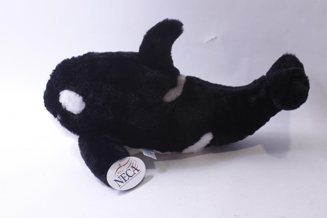 Sea World, Plush Orca, Black-white Killer Whale, Soft Toy, NECA Tag ...