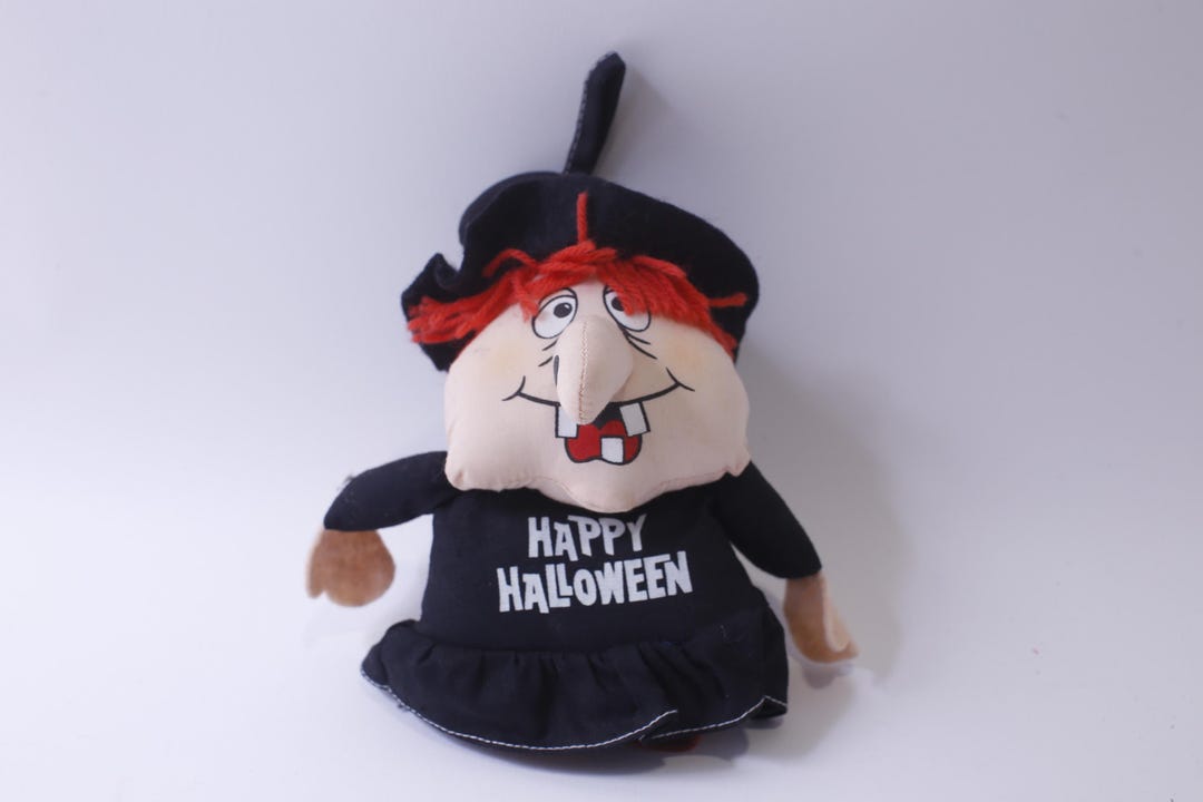 Happy Halloween, Wanda the Witch, 1982, Wallace Berrie, Hanging Plush ...