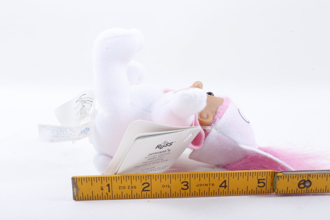 Russ Vintage Russ Troll Bunny Plastic Toy White Costume Rabbit - Etsy
