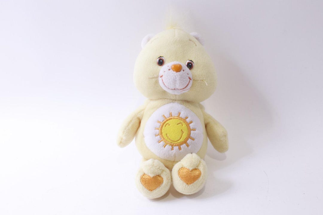 Care Bears, Sunshine Bear, 2004, Beanie, 6 Inch, Play Along Toys, Small ...