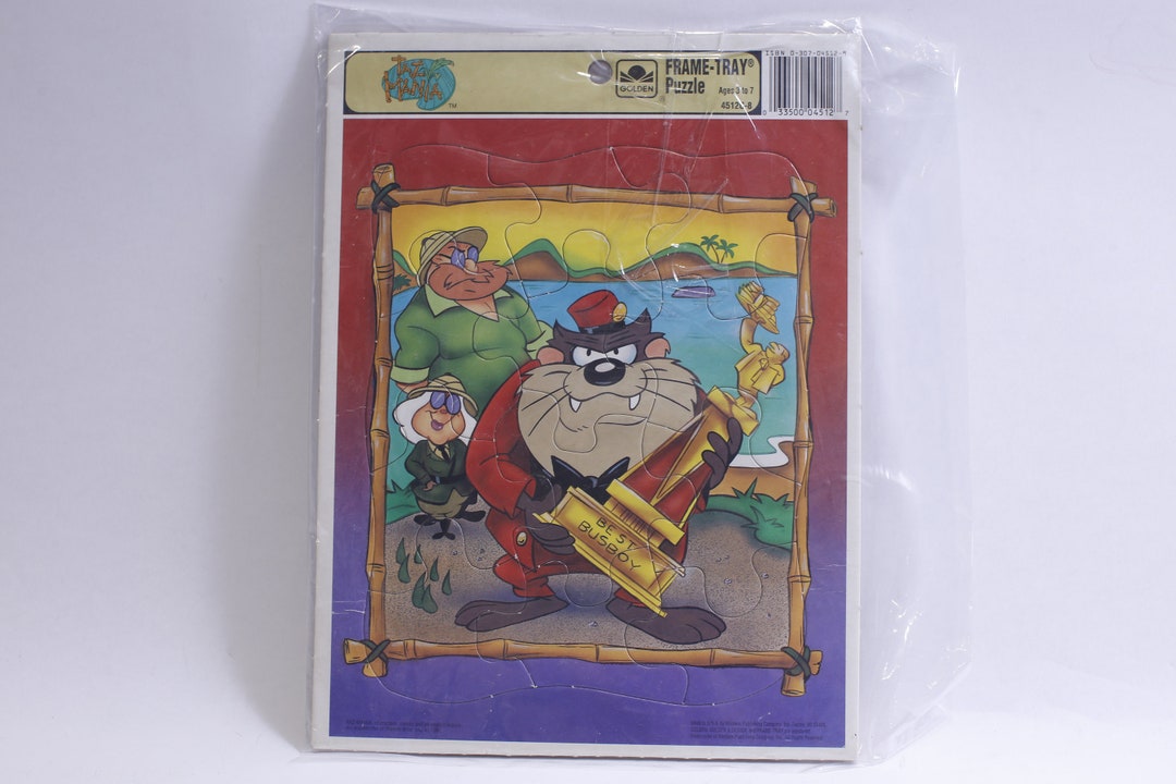 Taz Mania, Tasmanian Devil With Best Busboy Trophy, Frame-tray Puzzle ...