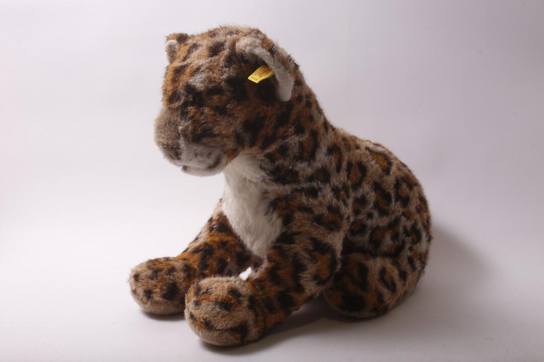 Steiff, Leopard, Medium Plush, Big Cat, Wild Nature, Vintage, FLAWED ...