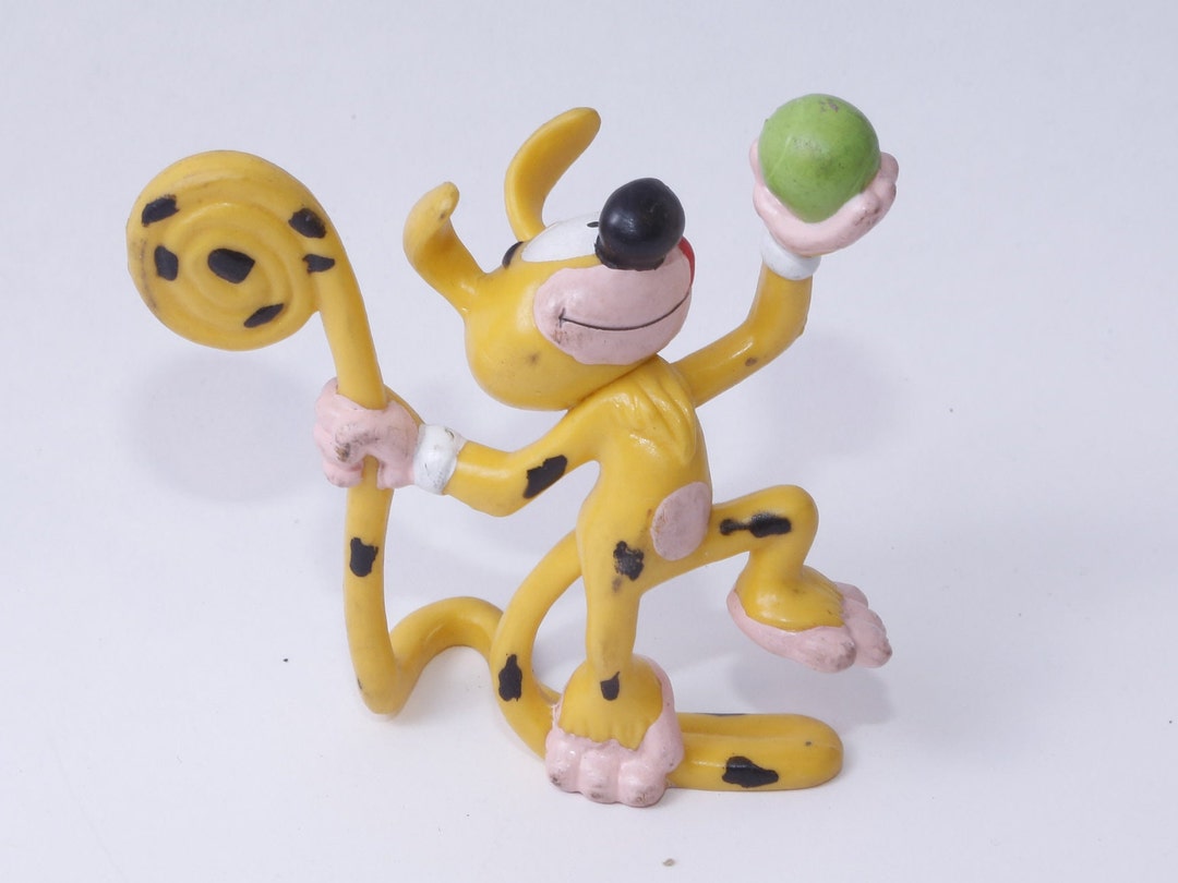 Marsupilami With Green Ball, PVC, Figure, Yellow, Animal, Disney ...