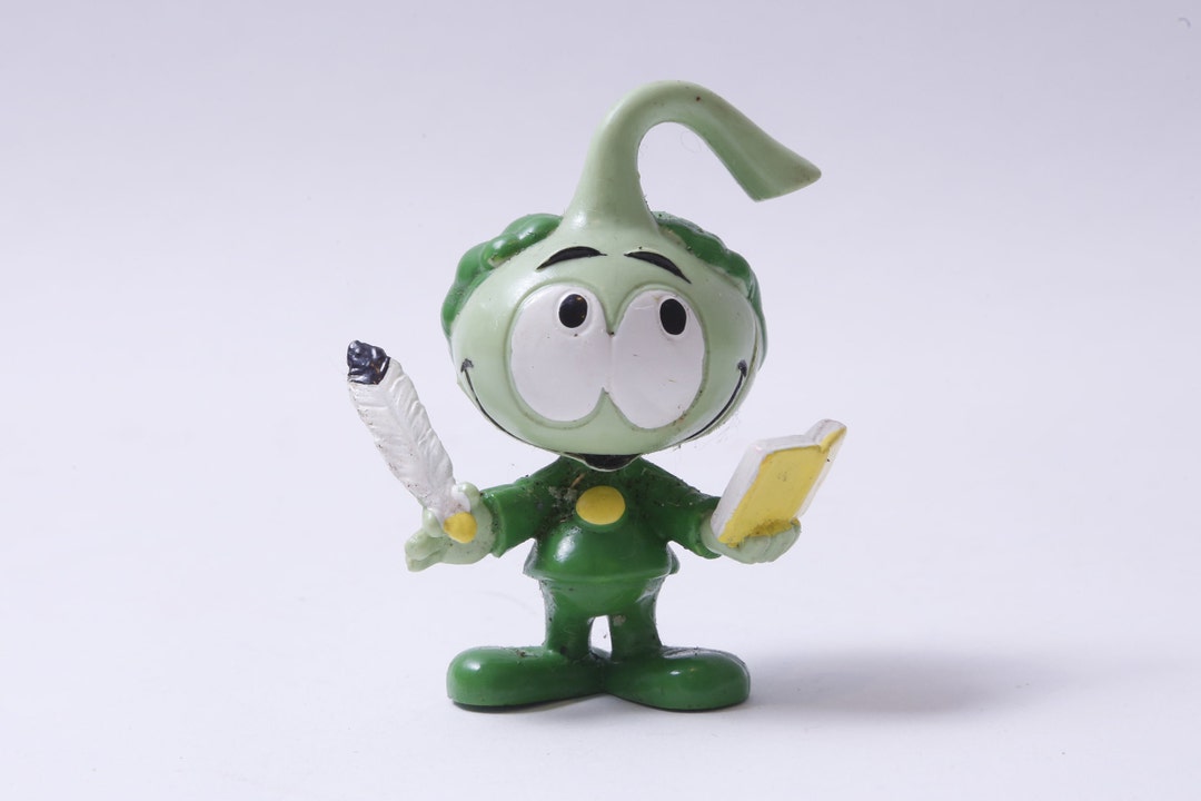 Hanna-barbera, Snorks, Tooter, Writer, Book, Pen, Green, PVC Figurine ...